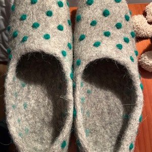 Scandinavian Felt Felted Wool Slippers for Women / Wool Clogs / Boiled ...