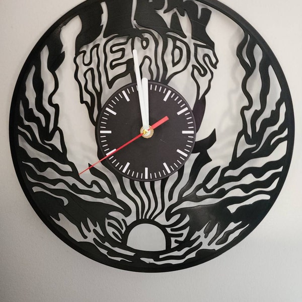Record Clock With Fender Guitar Design, Lighted Vinyl Wall Clock for ...