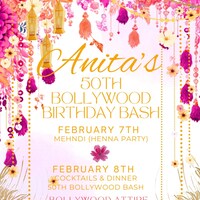 Bollywood Movie Night Invite Card Bollywood Theme Birthday Invite for ...