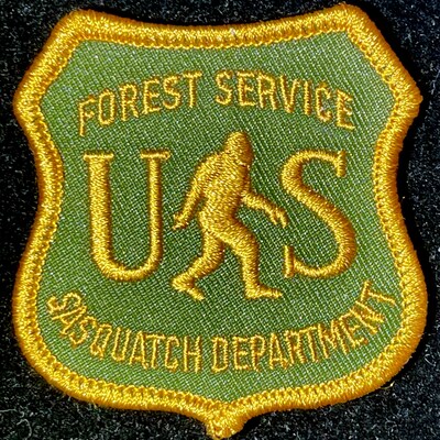 US Sasquatch Department Iron on Embroidered Patch - Etsy