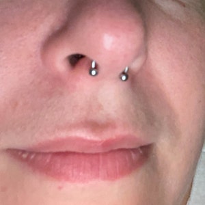 Septum Ring, 18g, 16g, 14g, 8mm 5/16, High Quality, High Polish, Small ...