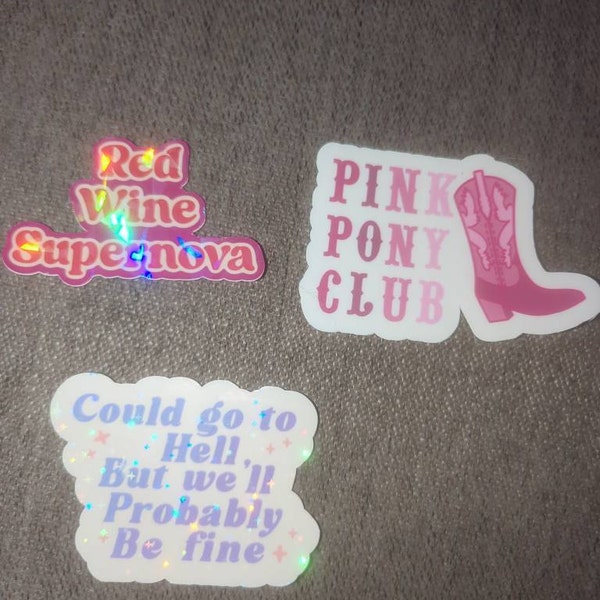 Good Luck Babe 3 Inch Vinyl Sticker, Matte Sticker, Holographic Sticker ...