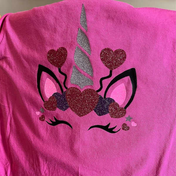 Love Unicorn Svg, Valentine Svg, Heart Svg Cutfile for Cricut ...