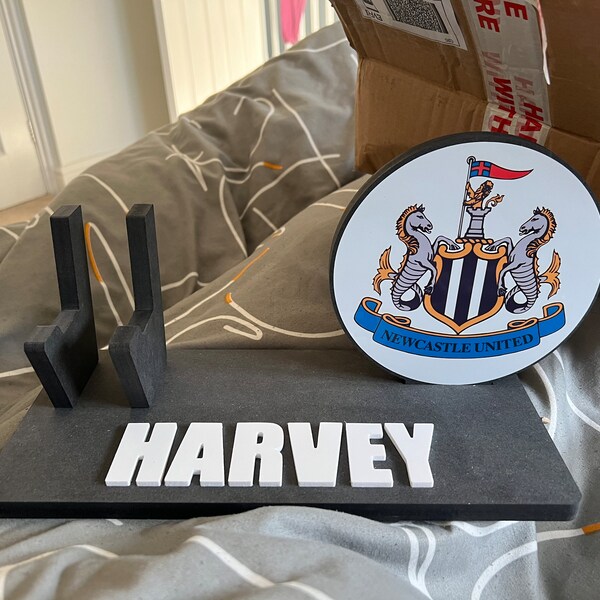 Personalised Football Gaming Stands - Headset and Controller Holder ...