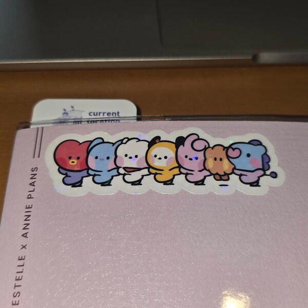 BTS LY E Flower White Opal Holographic Decal BTS Stickerbtss Merch bts ...