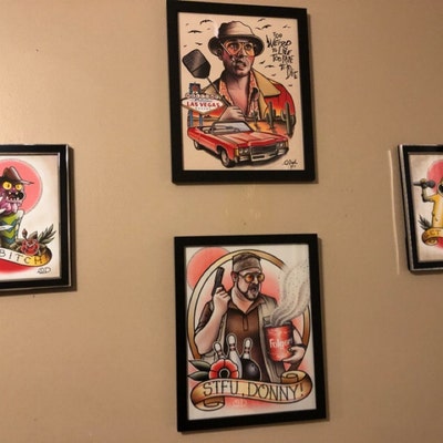 STFU Donny the Big Lebowski Tattoo Flash Art Print - Etsy