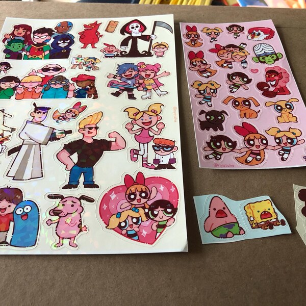 Childhood Classics Holographic Sticker Sheet - Etsy