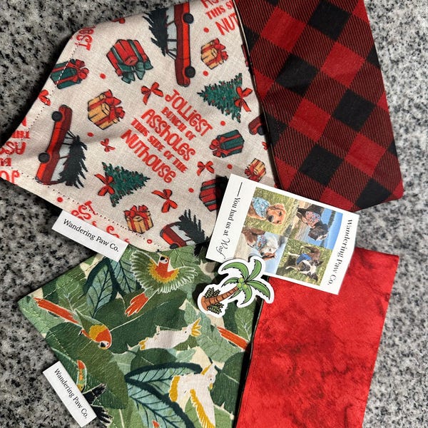 Sienna Bandana, Dog Bandana, Fall Dog Bandana, Over the Collar Dog ...