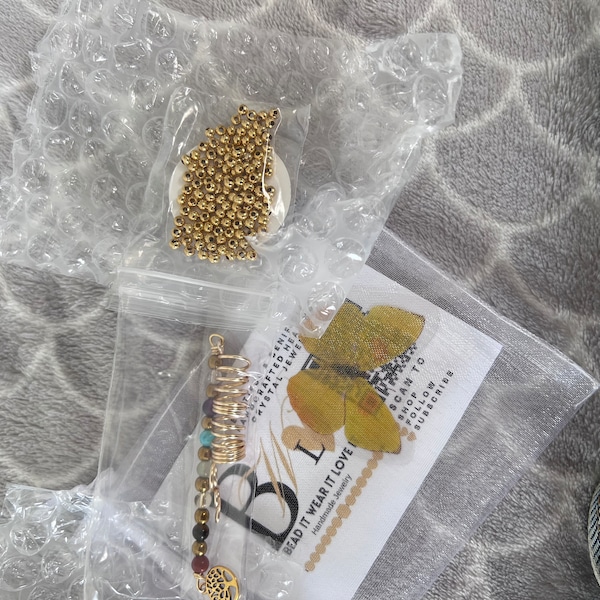 Metal Loc Sprinkles: Gold, Silver, Copper Dreadlock Beads, Loc Jewelry ...