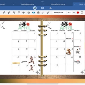 Manifest Goodnotes Stickers, Self Care Stickers Digital Manifestation ...