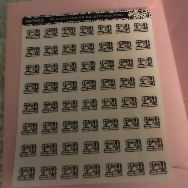 56 Sewing Stickers, Sewing Machine Planner Stickers, Craft Sticker ...