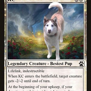 Personalized Pet Magic the Gathering Foil Land - Etsy