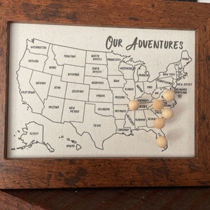 USA Map Instant Download, Our Adventures Printable, Homeschool Decor ...
