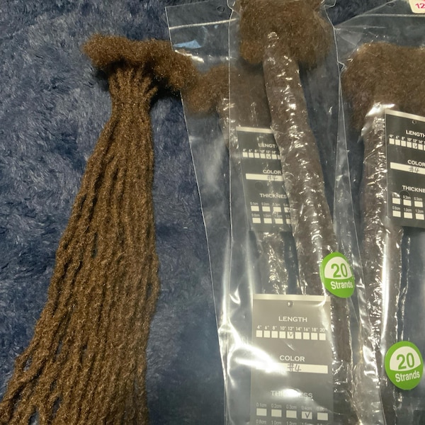 Real Human Hair Loc Extensions Bundles | Permanent & Hand-made ...