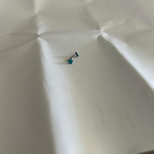 Implant Titanium Push in Threadless Nose Set ,L Bend Nose Stud ...
