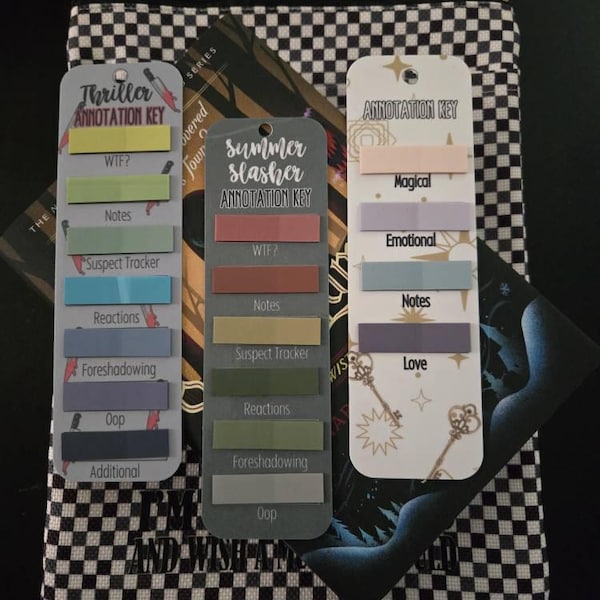 Deluxe Book Annotation Kit | Tabbed Bookmark by Genre, Custom Stickers ...
