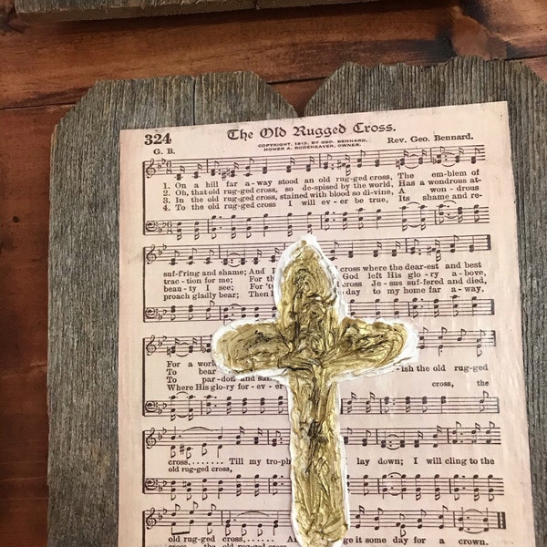 The Old Rugged Cross Printable Vintage Hymn Sheet Music - Etsy