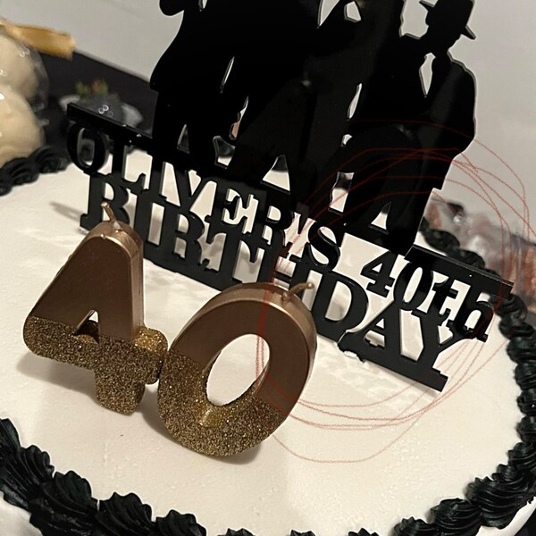 Gangster Cake Topper,gangster Birthday Cake Topper,gangster Party ...