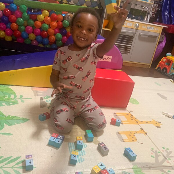 Alphablocks A Z Silence E & Plusman, Stackable Wooden Blocks Spillproof ...