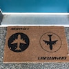Arrivals Departures, Departures Arrivals Door Mat, Airplane, Flight ...