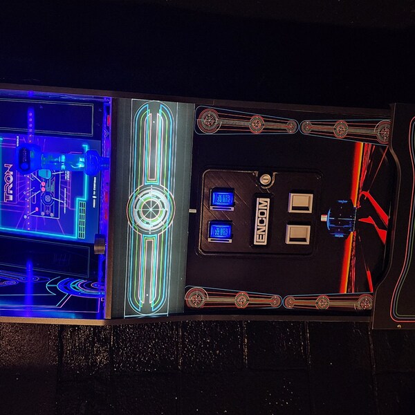Arcade1up Tron Arcade Cabinet Kickplate Graphic Decal Sticker - Etsy