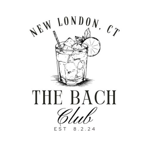Bachelorette Logo Bach Party Logo Template Editable Social Club Logo ...