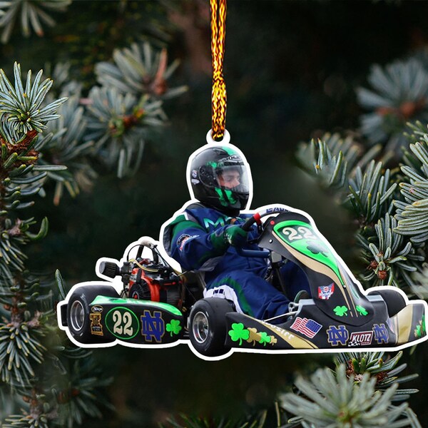 Go Kart Karting Racing Personalized Ornament, Unique Karting Gifts ...