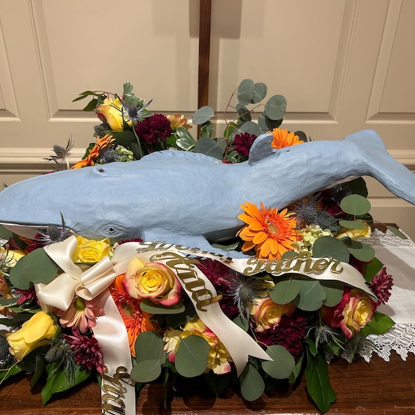 Large Whale Urn - 180 Lbs - Water Burial Urn - Ocean Burial, Cremation ...