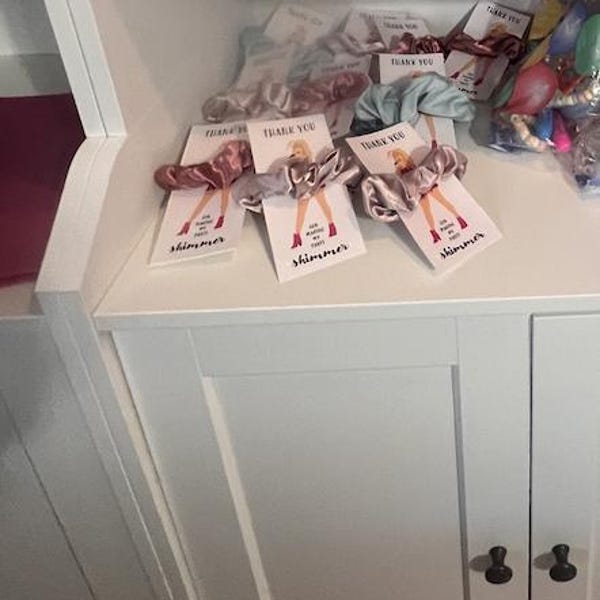 Scrunchie Thank You Card | Scrunchie Favor Printable | Favour, Thank ...