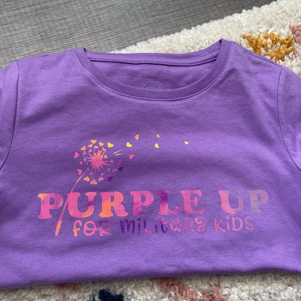 Purple up SVG, Purple up for Military Kids SVG, Month of Military ...