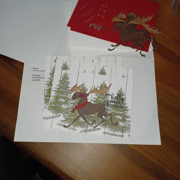 CARD KIT Handmade Sympathy so Sorry for Your Loss Tree and Cardinal 4 ...