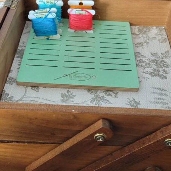 Custom Wooden Needle Organizer Box 200 Slot Needle Holder for ...