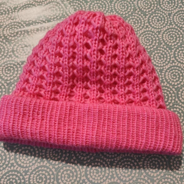 The Honeycomb Beanie, Circular Knitting Machine Pattern, Addi Kingsize ...