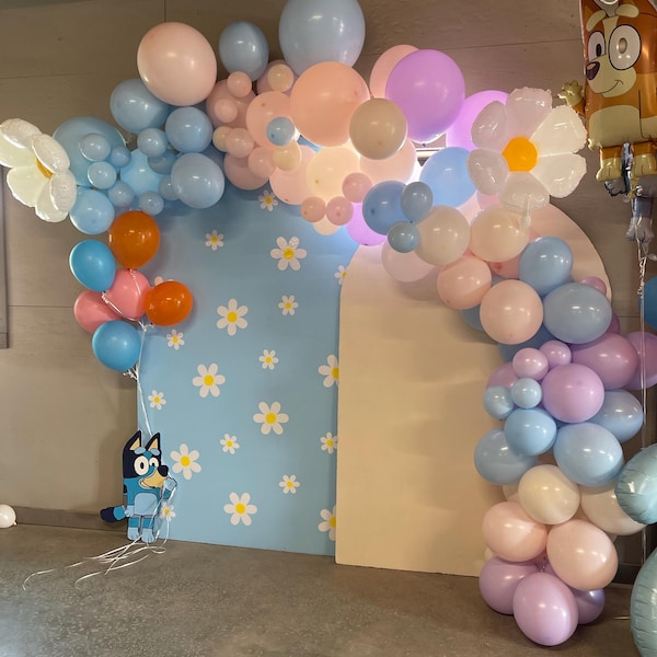 Bluey Balloon Garland | Bluey Daisy Balloon Arch | Bluey Party Decor ...