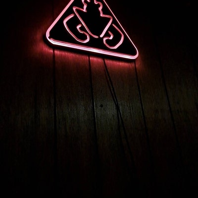 FNAF Security Breach Warning Sign , Neon Like , LED , Light , Wall ...