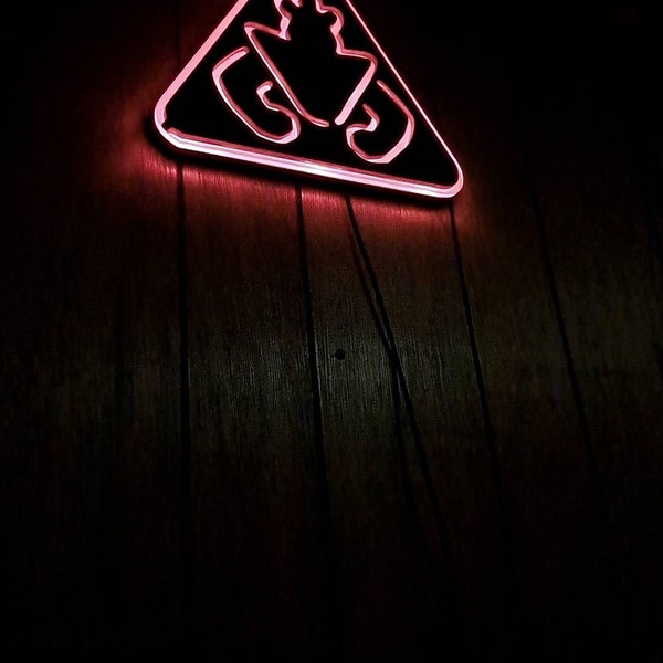 FNAF Security Breach Warning Sign , Neon Like , LED , Light , Wall ...