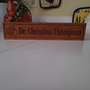 Caduceus Doctor Desk Sign Dr Gift Graduation Desk Name Plate Sign ...
