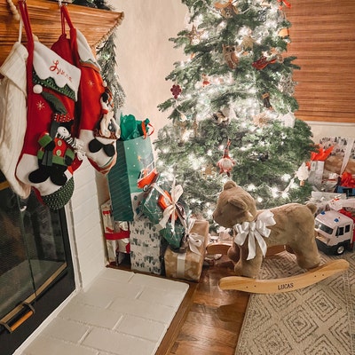 Personalized Snow Cap Christmas Stockings 3-D Plush Character Choose ...