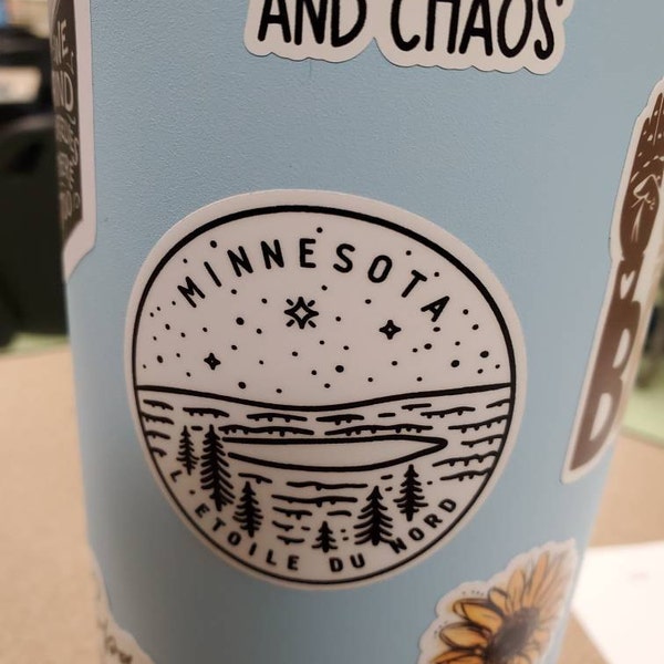 Minnesota Sticker | Minnesota Decal | Multiple Sizes | Bumper Sticker ...