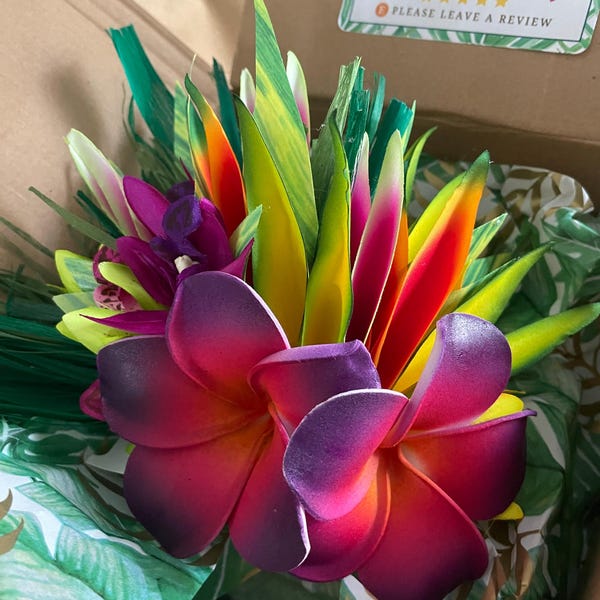 Lei Po'o Premium Hawaiian Flower Crown Wīlī Haku Lei Polynesian Hula ...