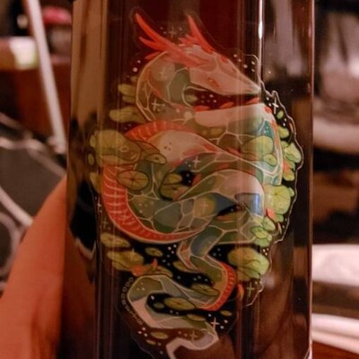 Water Dragon Sticker Transparent Stickers Vinyl Waterproof Serpent ...