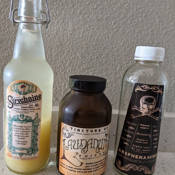 Last Scream of a Lost Soul Tall Brown | Potion Bottle Decor | Halloween ...