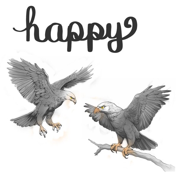 Procreate Animals Stamps | 50+ Eagle Bird Procreate Brushes | Animal Procreate Brushes | Nature ...
