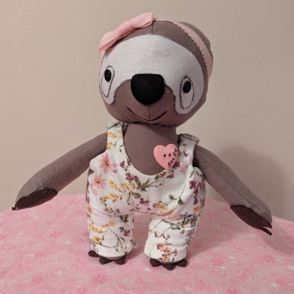 Sloth Sewing Pattern, Stuffed Sloth Pattern, Sloth Pdf Sewing - Sew a ...