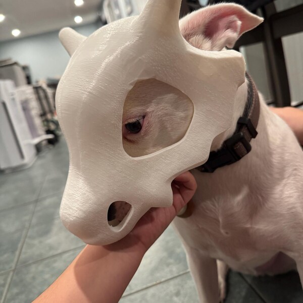 Cubone Dog Mask / Dinosaur Mask / Dog Costume / Funny Dog Gift / 3D ...