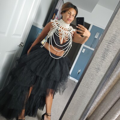 Pearl Body Chain Bra Fashion Shoulder Collar Bra Chain Body Jewelry ...