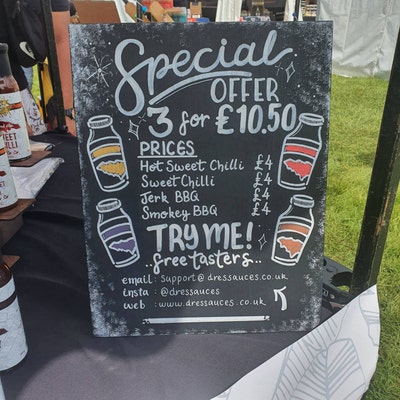 A4 Chalk Board Handwritten Signs Modern Calligraphy Writing - Etsy