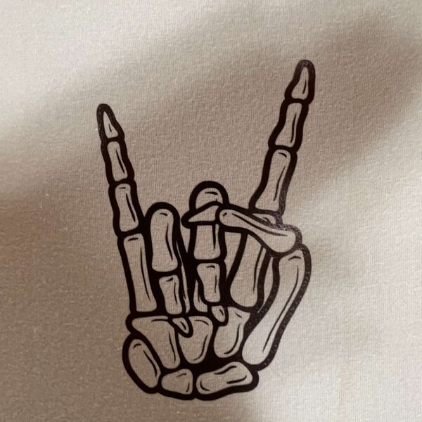 Skeleton Rock Hands Svg | Rock and Roll Svg | Skeleton Hand Svg | Hand ...