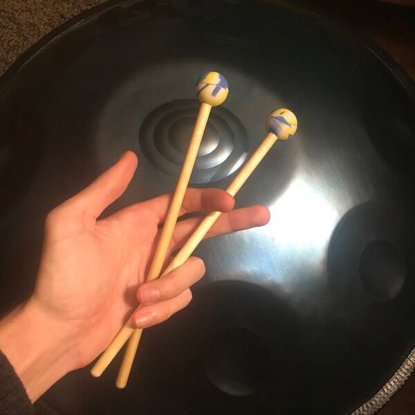 Marimba Mallets, Percussion Mallets | Medium Hard | Goldenrod Mustard ...