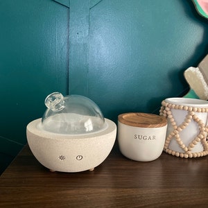 Essential Oil Diffuser White & Wood Grain Diffuser | Etsy